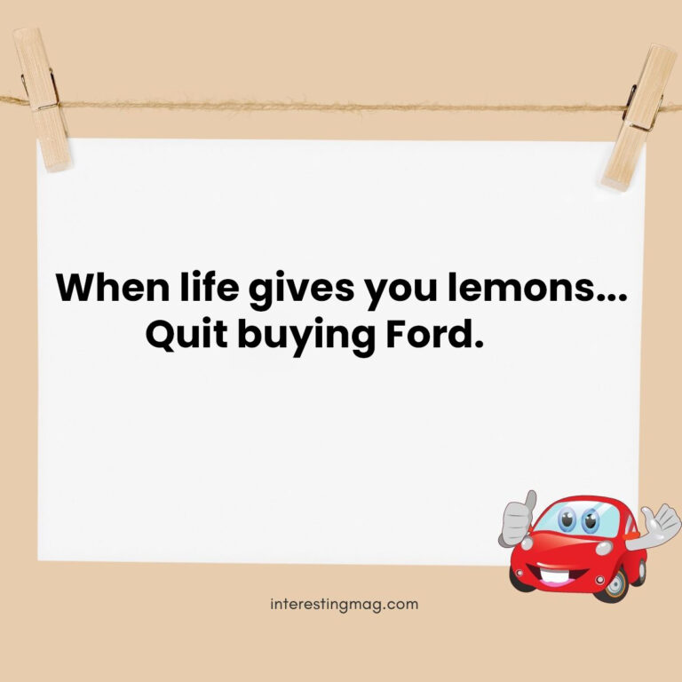 Ford Funnies: Hilarious Jokes and Puns about Ford Vehicles