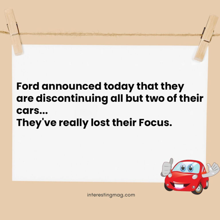 Ford Funnies: Hilarious Jokes and Puns about Ford Vehicles